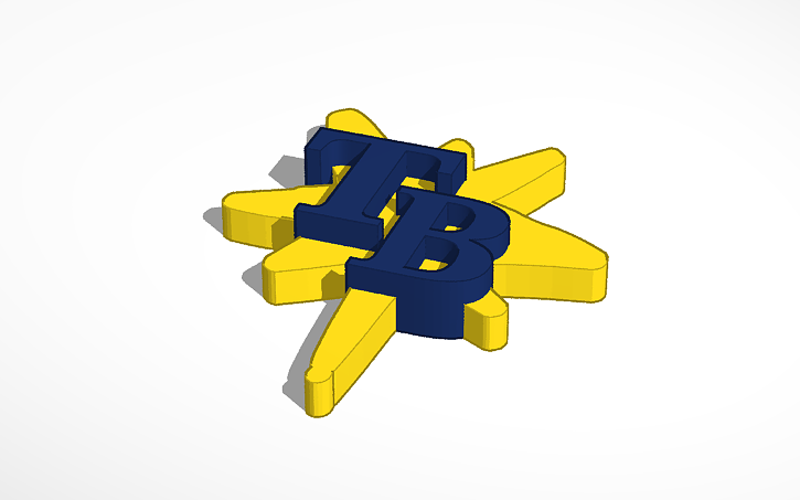 3D design tampa bay rays - Tinkercad