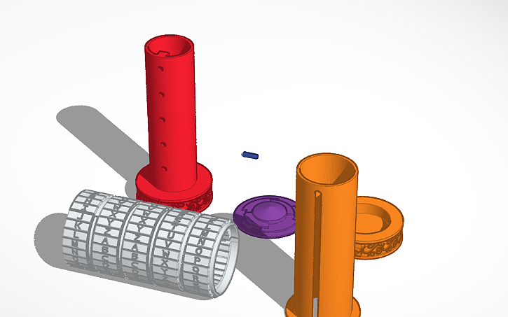 3D design Cryptex - Tinkercad
