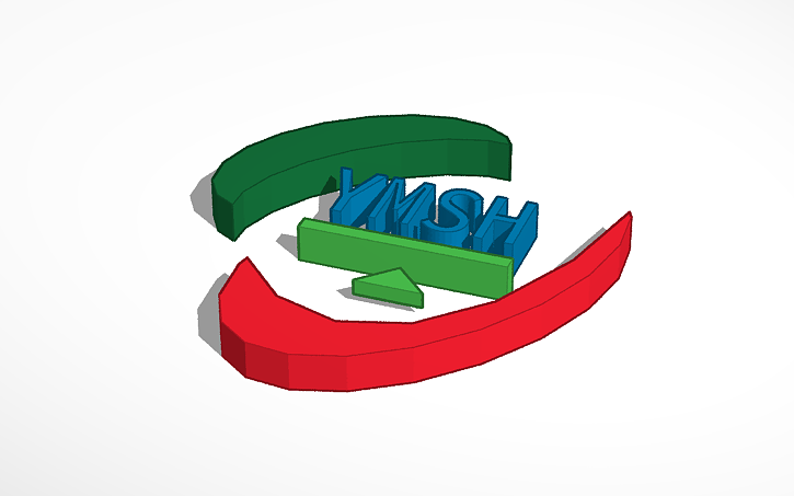 3D design YMSH logo | Tinkercad