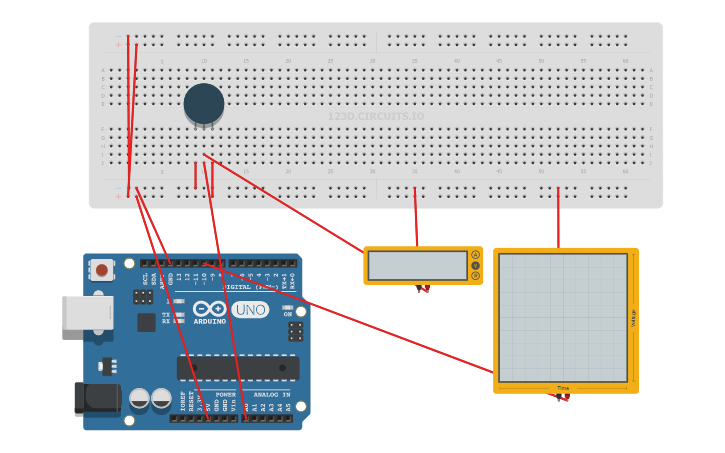 Circuit design Tone Freq set | Tinkercad