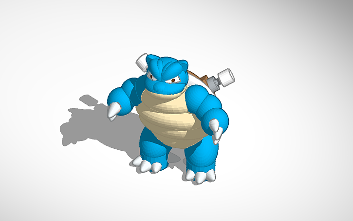 3D design Blastoise - Tinkercad