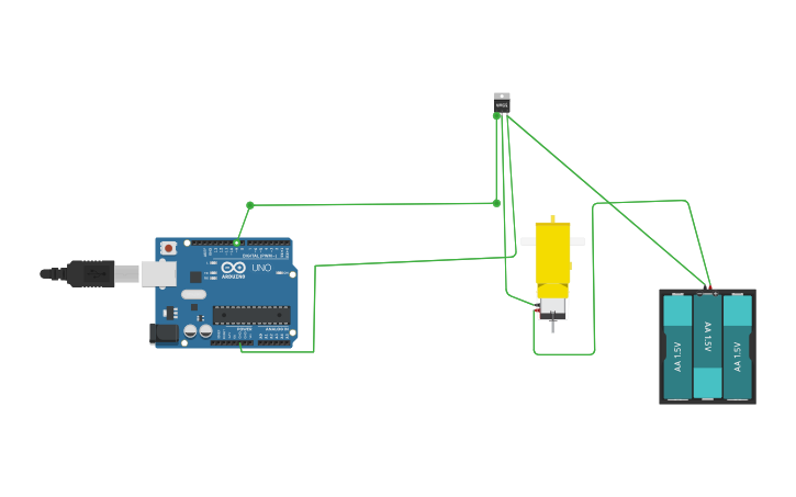 Circuit Design Connecting Motor To Arduino Without Motor Driver Tinkercad 5470