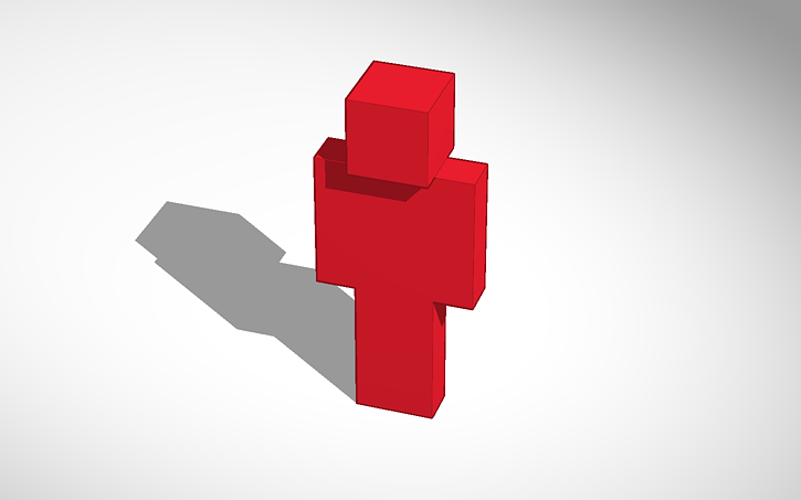 3D design Blank Minecraft Person by cooper | Tinkercad