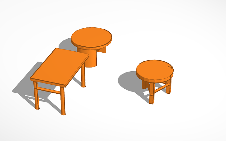 3D design chairs - Tinkercad