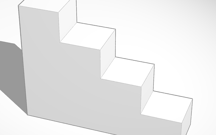 3D design Stairs - Tinkercad