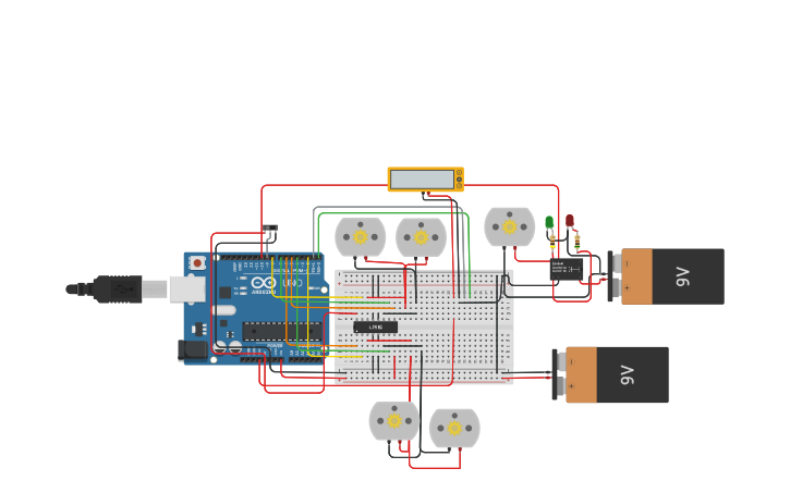 Circuit design CARRO BLUETOOTH - Tinkercad
