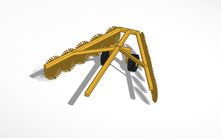 3D design vemeer hay rake - Tinkercad