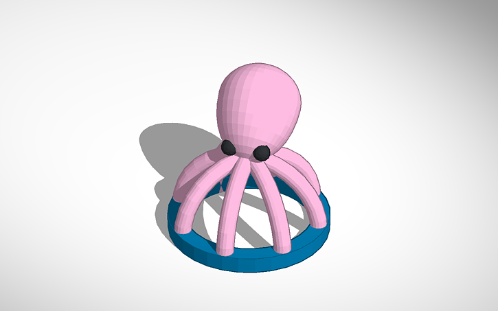 3D design baby octopus chess piece | Tinkercad