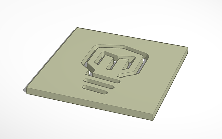 3D design Mark Rober logo | Tinkercad