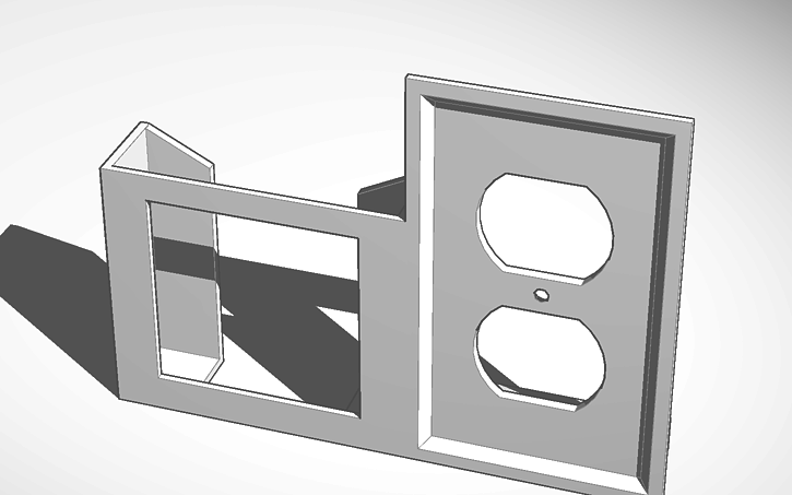 3D design Outlet Shelf - Tinkercad