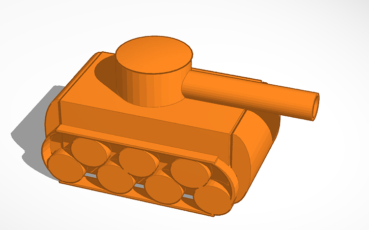 3D design tank - Tinkercad