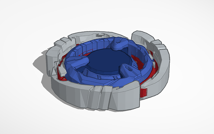3D design Custom Cosmic Pegasus Beyblade recolor Part 2 - Tinkercad