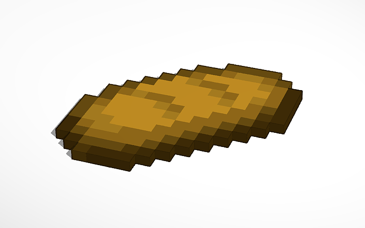 3D design minecraft bread - Tinkercad