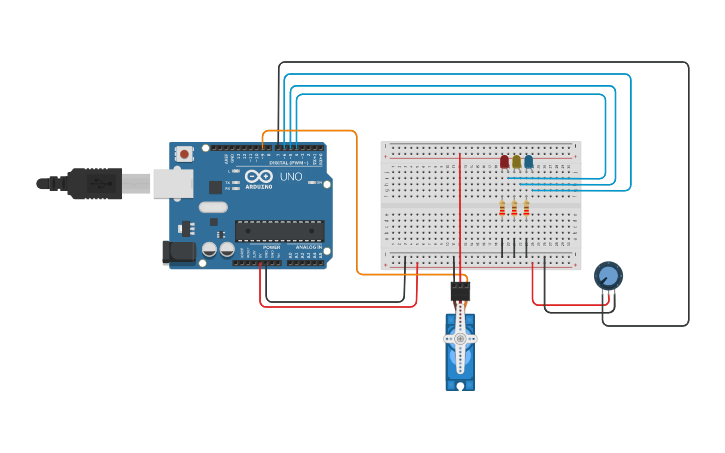 Circuit design Close Loop kompleks - Tinkercad