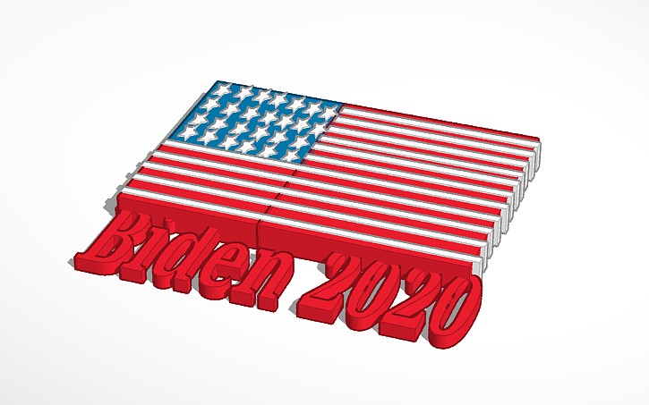 3D design Biden 2020 - Tinkercad