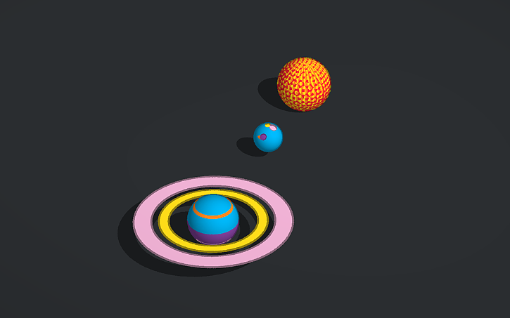 3D design Star System 2- Sim Lab - Tinkercad