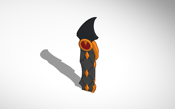 3D design handle/val knife - Tinkercad