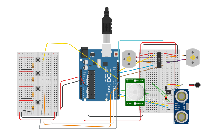 Circuit Design Visual Assistive Device Tinkercad