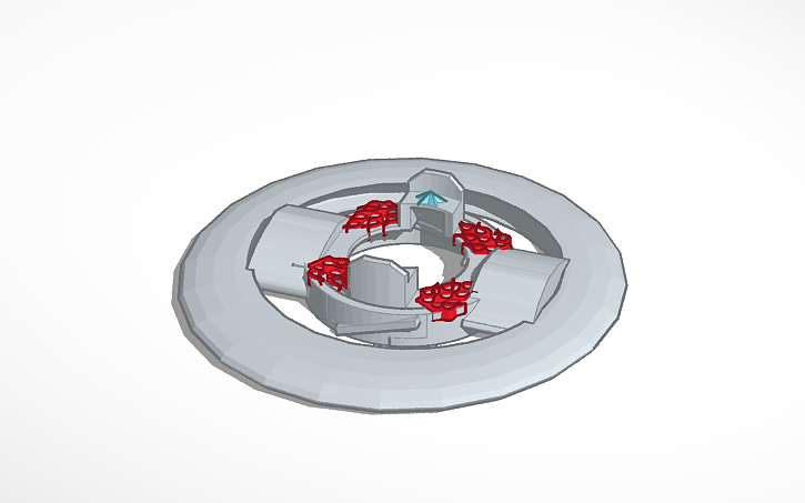 3D design aerial beyblade forge disk #2 - Tinkercad