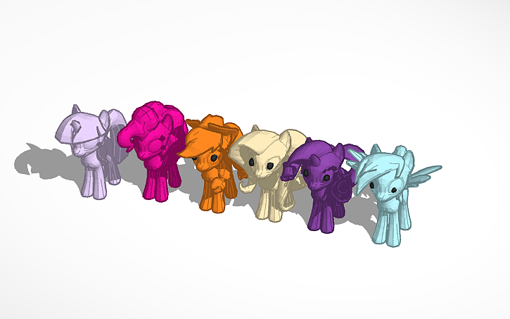 3D design My Little Pony - Tinkercad