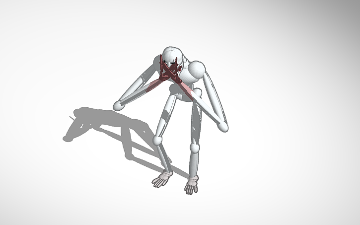 3D design SCP-096 Shy Guy (entaring rage) - Tinkercad