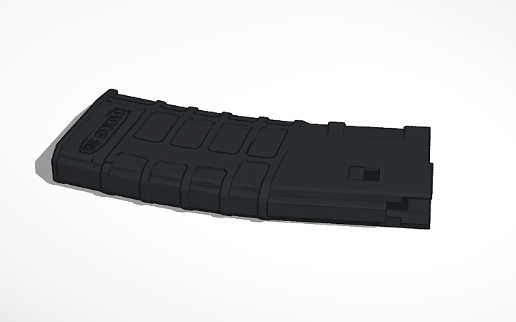 3D design Cargador (30 balas) 5.56 mm - Tinkercad