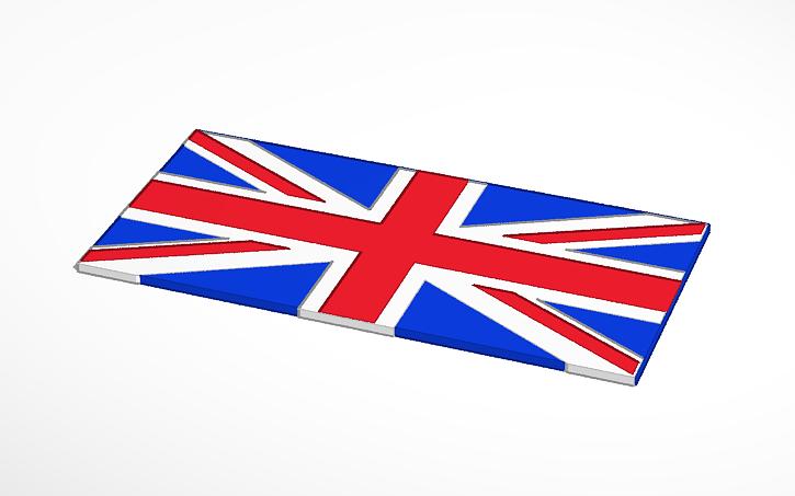 3D design Union Jack | Tinkercad