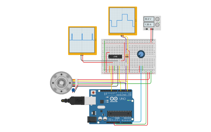 Circuit design PID - Tinkercad