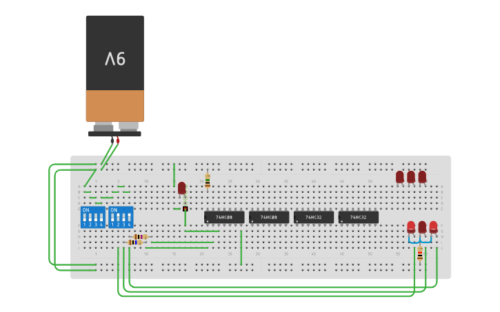 Circuit Design Addition Circuit Tinkercad