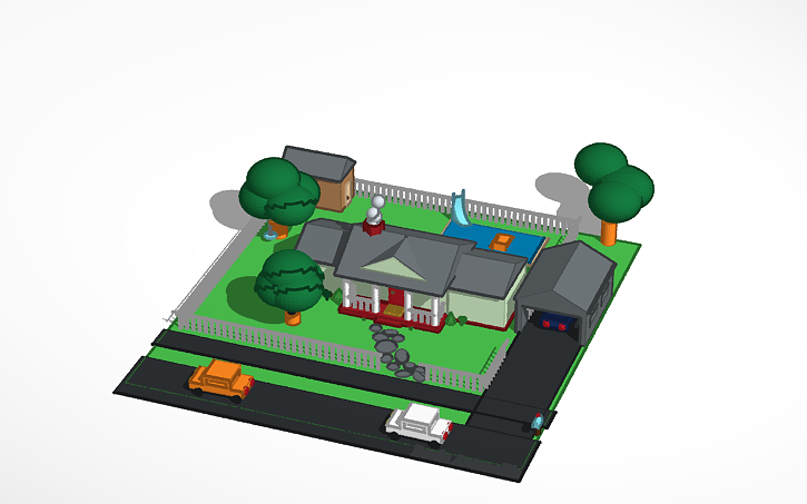 3D design Detailed House - Tinkercad