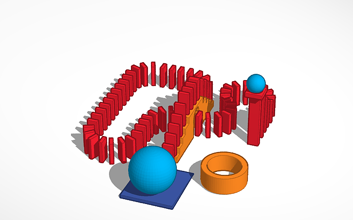3D design Domino - Tinkercad