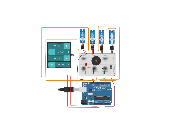 Circuit Design Projeto Integrador Dip1 2021 Robô Na Indústria De Cimento Tinkercad