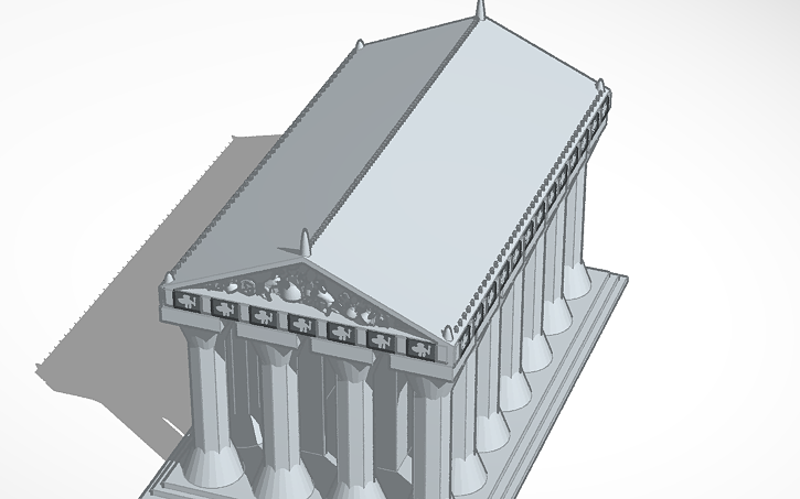 3D design Parthenon Model | Tinkercad 3D design Parthenon Model | Tinkercad