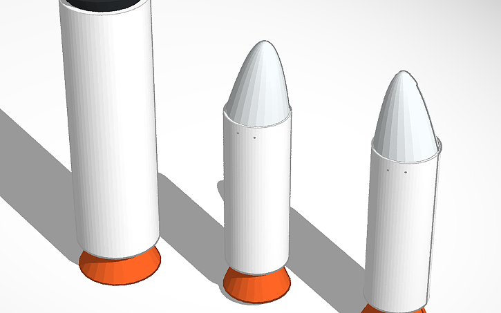 3D design GSLV MK-III - Tinkercad