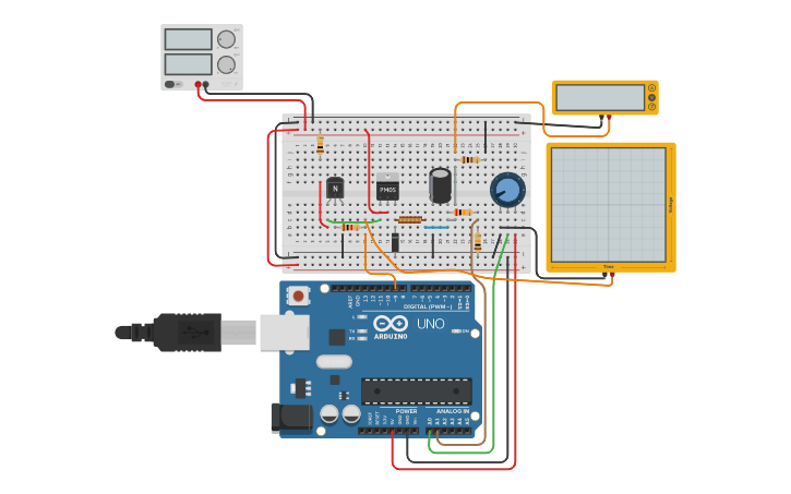 Circuit design Copy of Buck Converter - Tinkercad
