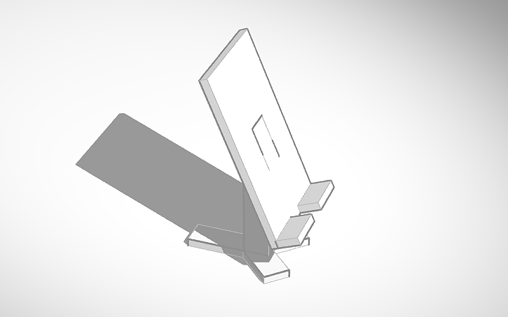3D design phone stand - Tinkercad