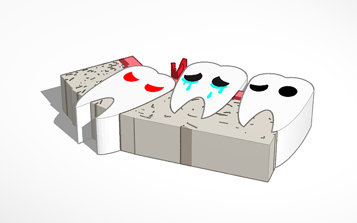 3D design Wisdom Tooth - Tinkercad