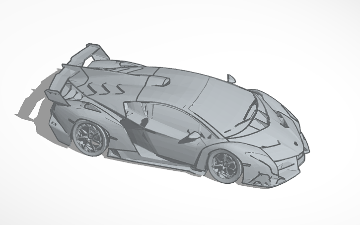 3D design Lamborghini Veneno - Tinkercad