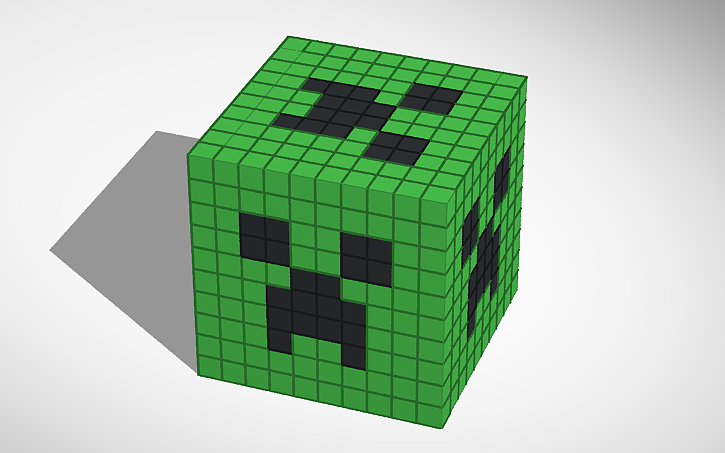 3D design Creeper Cube - Tinkercad