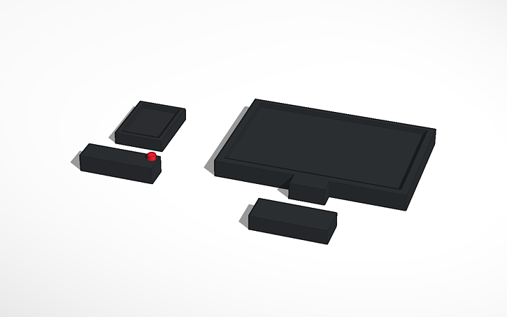 3D design TV, tablet, and remote - Tinkercad