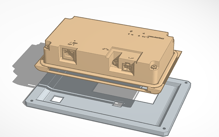 3D design Siemens HMI panel - 6AV6647-0AH11-3AX0 - Tinkercad