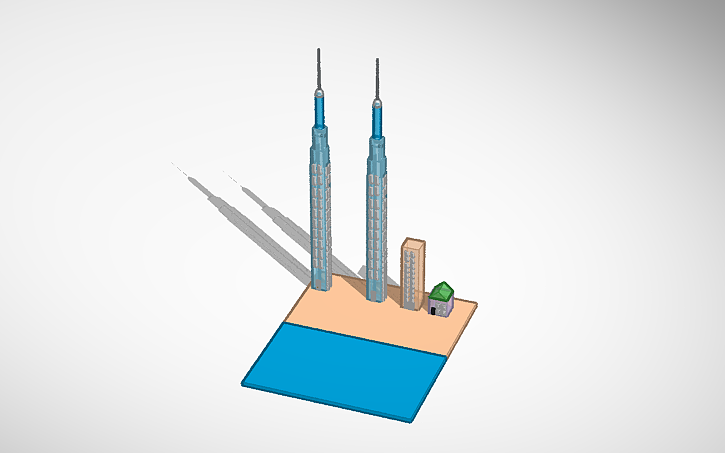 3D design skyscraper by hafidz - Tinkercad