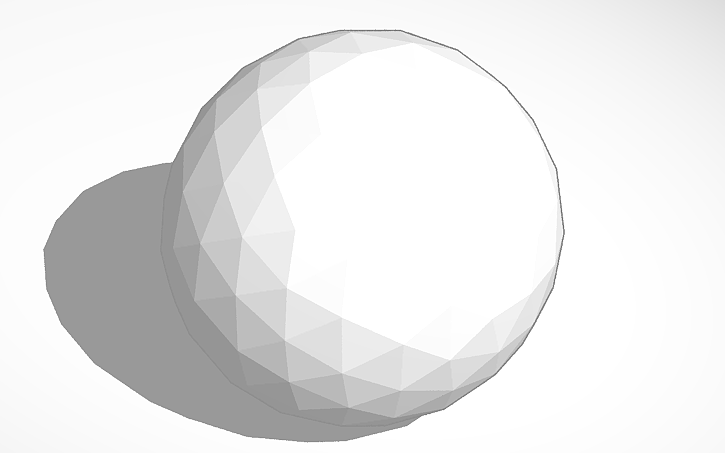 3D design golf ball - Tinkercad