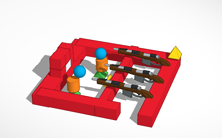 3D design shooting range - Tinkercad
