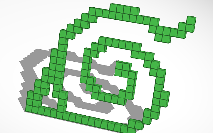 3d Design Hidden Leaf Pixel Art Tinkercad