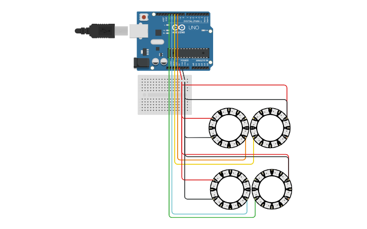 Circuit design Infinity Animation - Tinkercad