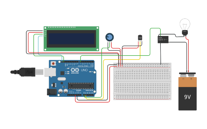 Circuit design Humidity Controller - Tinkercad