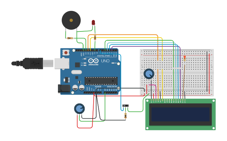 Circuit design Antilock Braking System (ABC) | Tinkercad