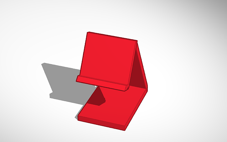 3D design Mobile Stand - Tinkercad