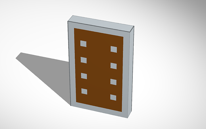 3D design Minecraft Shield - Tinkercad